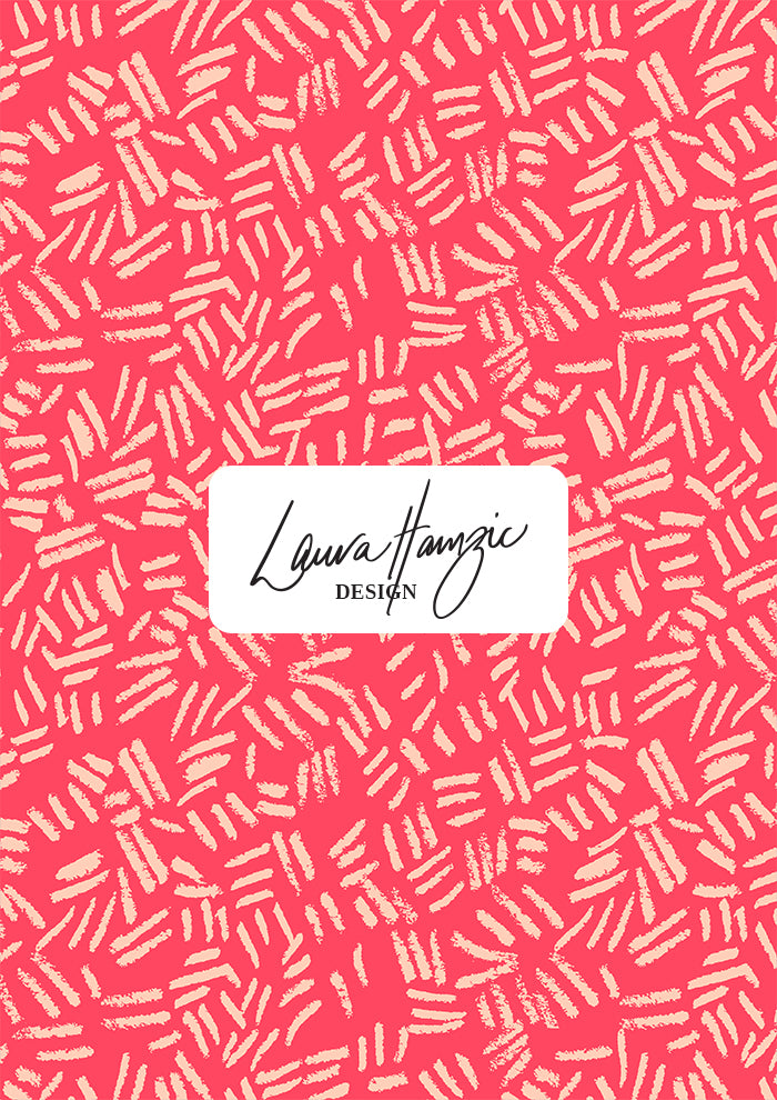 Etched Earth Pattern (Pink) – Hand-Drawn Pattern for Licensing – Laura Hamzic
